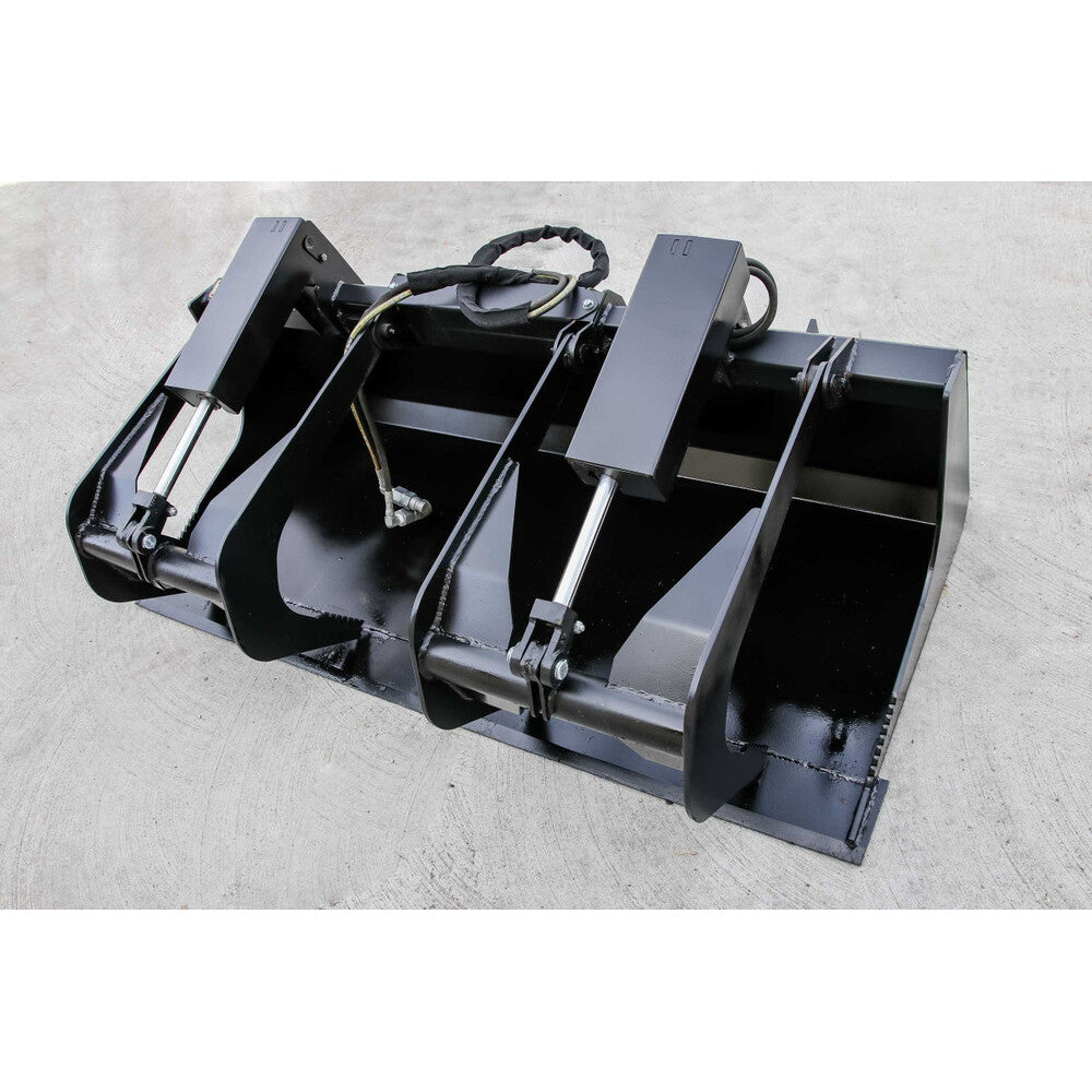 Express Steel 66" Solid Bottom Two-Cylinder Grapple Bucket - ES20120 ...